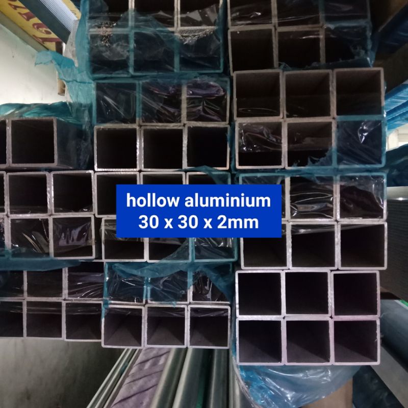 Jual Hollow Aluminium 30 x 30 x 2mm / holo alumunium harga per 10cm ...