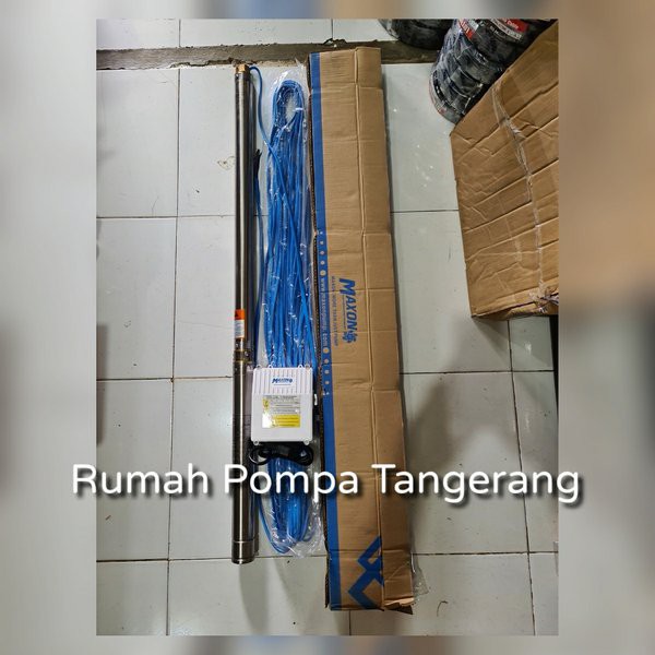 Jual Pompa satelit Maxon 0.25hp plus kabel dan control box casing pipa ...