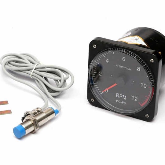 Jual Mechanical analog pointer tachometer for ship and boat 300 rpm 45c ...