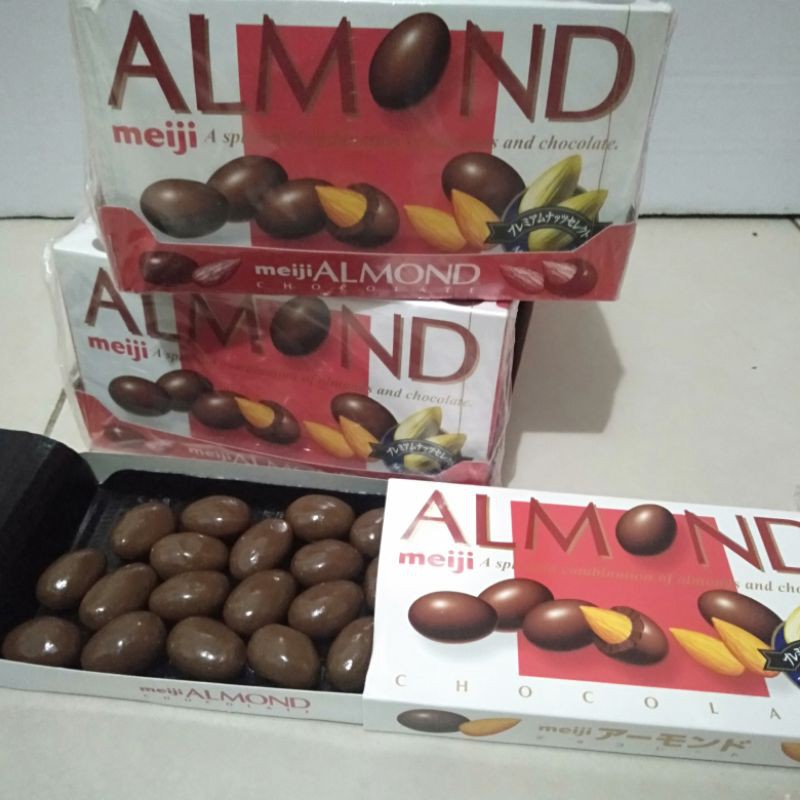 Jual coklat almond meiji jepang | coklat almond lotte jepang | Shopee ...