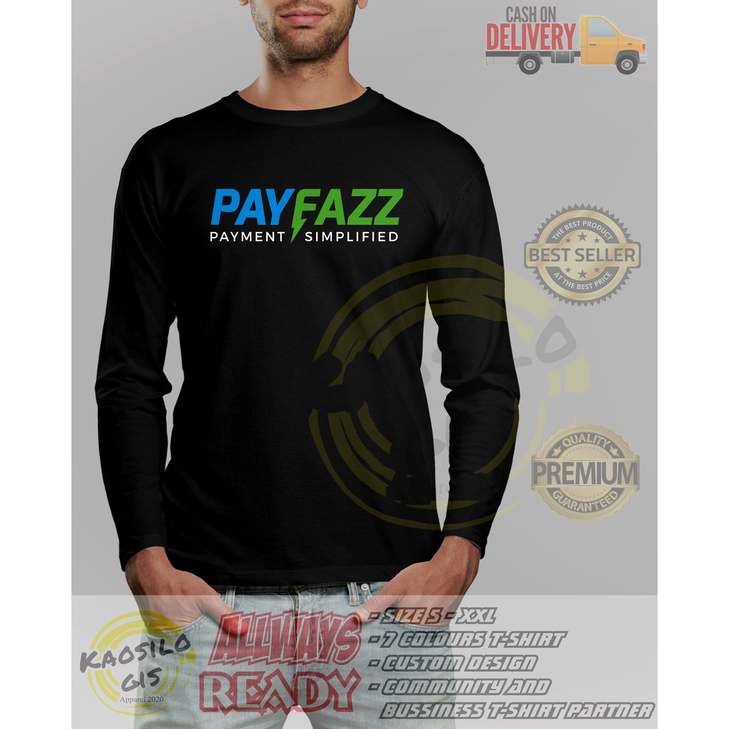 Jual Kaos Lengan Panjang Payfazz Payment Simplified Perusahaan ...
