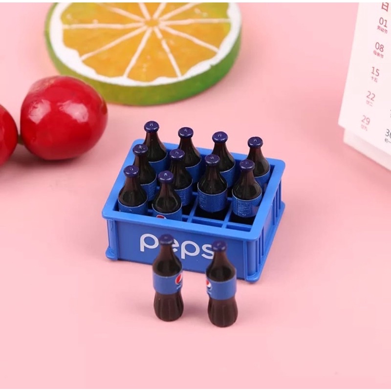 Jual Miniatur Minuman Soda Set skala 1:12 - Miniatur Krat Botol Minuman ...