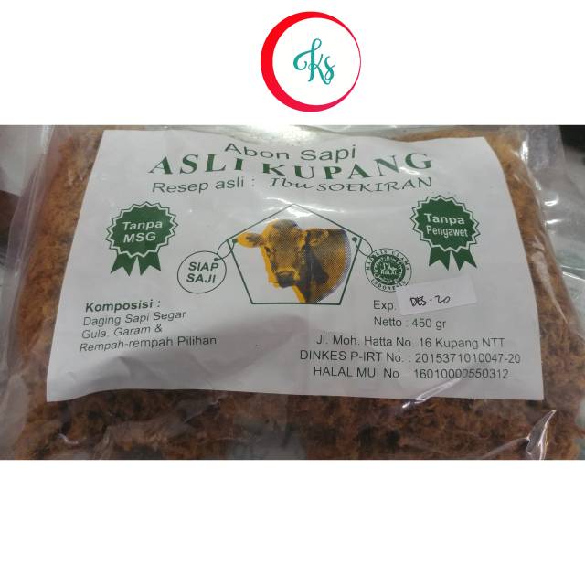 Jual Abon daging sapi khas Kupang cap Ibu Soekiran (500gr) | Shopee ...