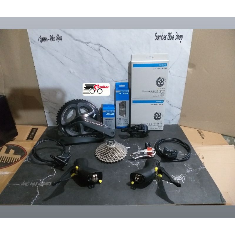 Jual Groupset shimano ultegra R8020 Disc Brake 50/34 52/36 11-34T ...