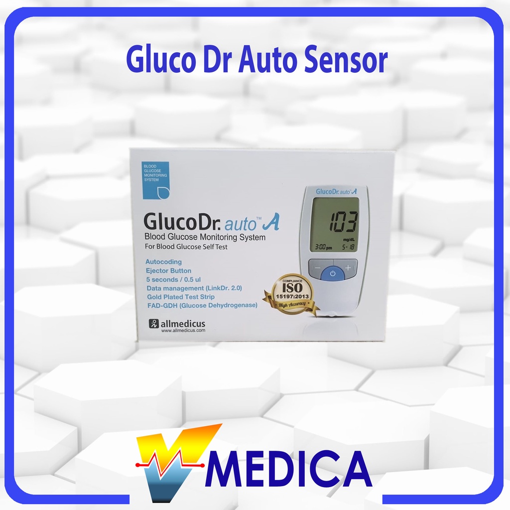 Jual (INCLUDE Strip) Alat Cek Gula Darah Gluco Dr Auto Sensor+Strip ...