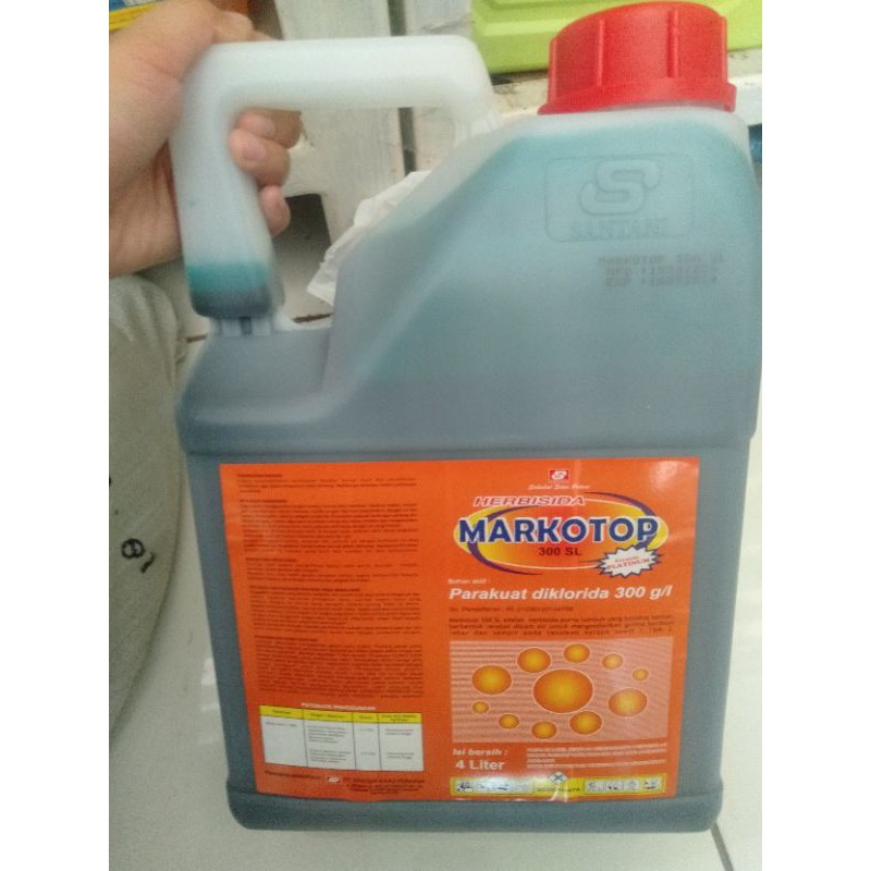 Jual Markotop 4 liter herbisida Pembasmi Rumput langsung kering ...