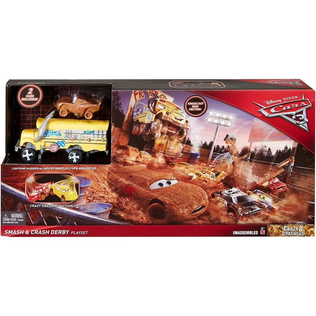 Jual ORIGINAL DISNEY x PIXAR Cars 3 Smash & Crash Derby Playset ...