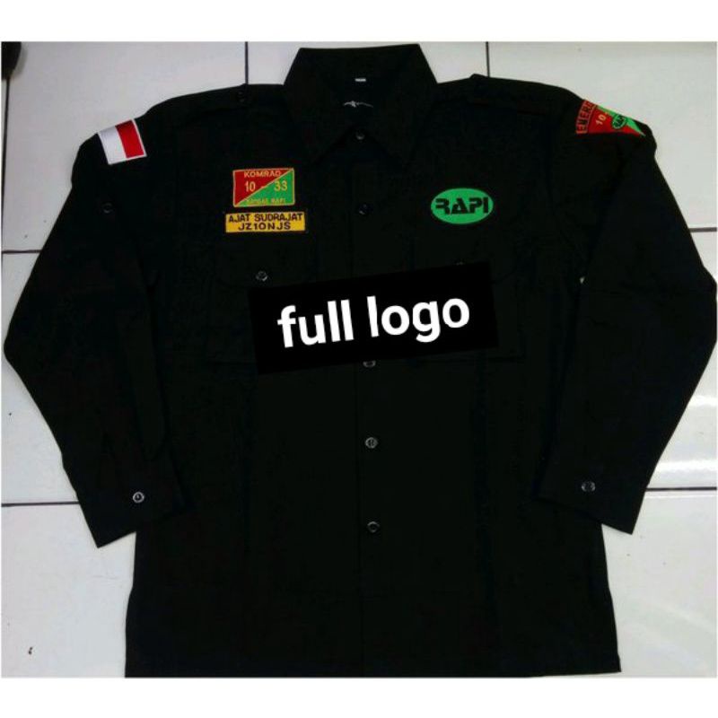 Jual kemeja rapi kemeja radio antar penduduk Indonesia full bordir baju ...
