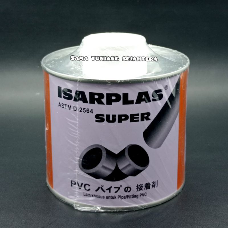 Jual LEM PIPA PVC ISARPLAS KUAS KALENG 400 GRAM | Shopee Indonesia
