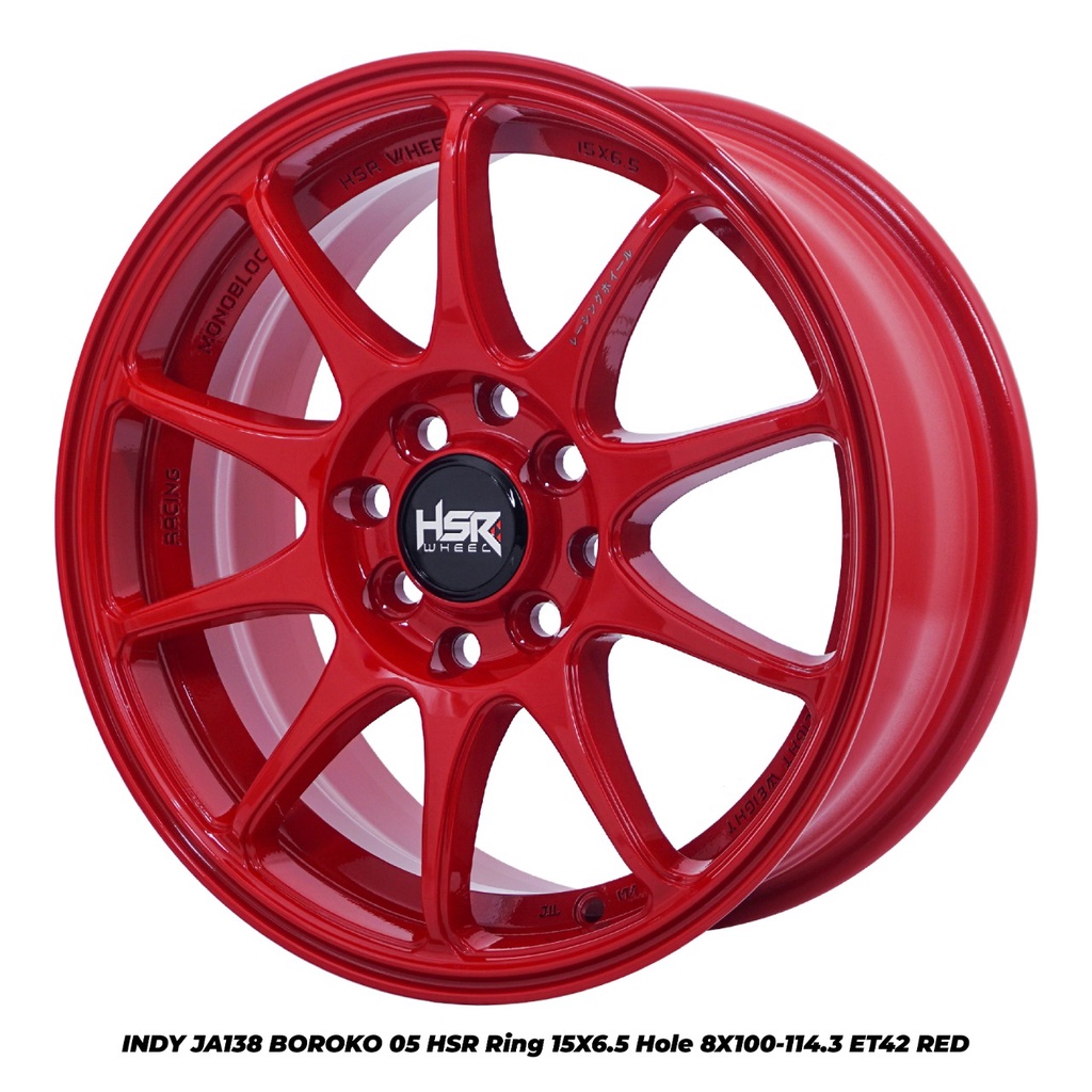 Jual VELG MOBIL HSR WHEEL RACING R15 TYPE INDY H8X100X114,3 BRIO AGYA AYLA JAZZ DLL | Shopee ...