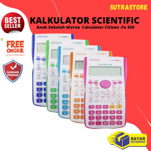 Jual Kalkulator Scientific Anak Sekolah Warna Terlaris Calculator ...