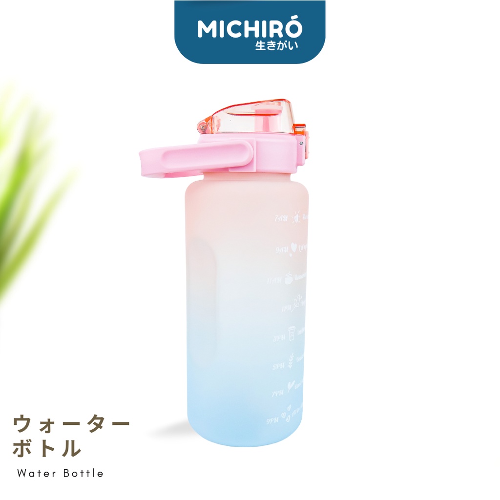 Jual Michiro Botol Minum 2 Liter Murah Gradient Color Drink Bottle ...