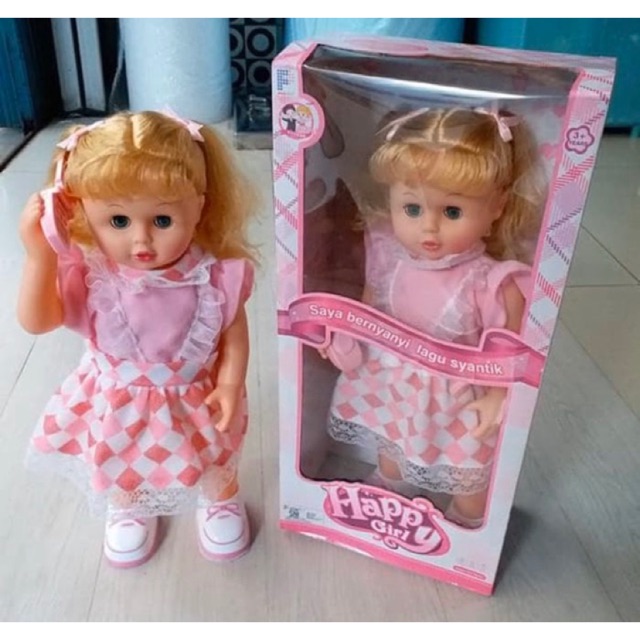 Jual BONEKA HAPPY GIRL & CUTEBABY PERFUMED DOLL BISA PEGANG MIC DAN ...