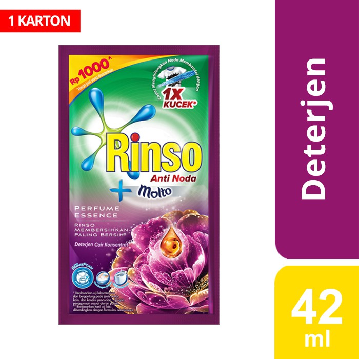 Jual Rinso Molto Perfume Essence Liquid 42ML 1 Karton | Shopee Indonesia