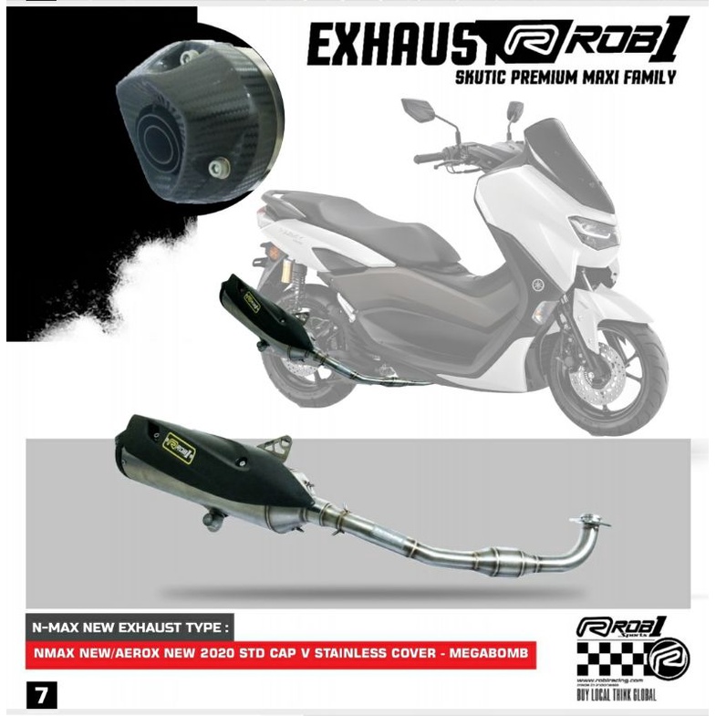 Jual Knalpot ROB1 Yamaha NMAX New Conetide Standar Racing Cup V ...