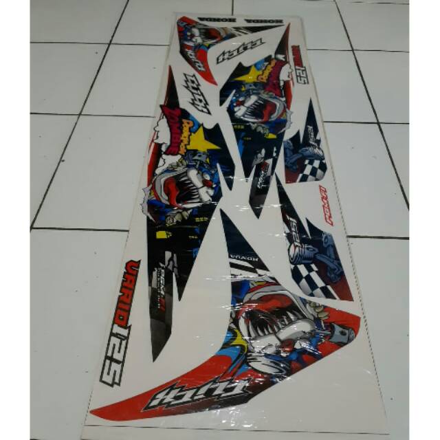 Jual Striping variasi stiker lis bodi Vario 125 lama motif doraemon zombie TE1227 | Shopee Indonesia