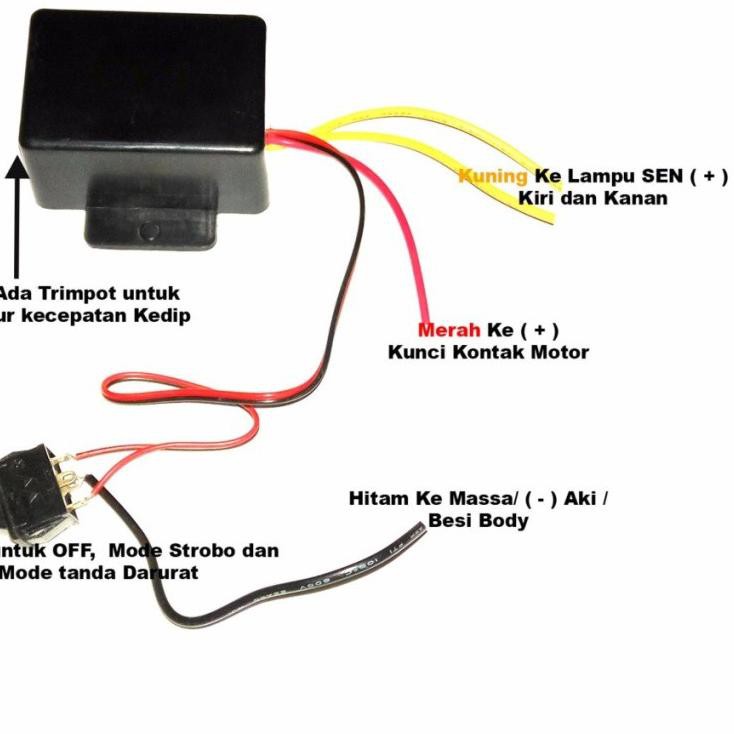 Jual 6U9Z Virgo Racing Flasher Hazard + Mode Strobo atau Lampu Tanda ...