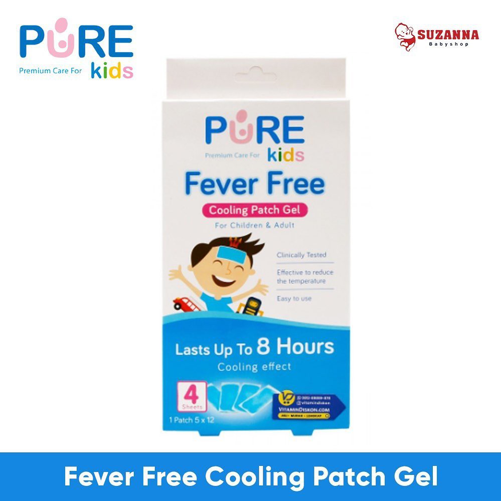 Jual Pure BB Kids Fever Free / Cooling Patch Gel - 4 pcs | Shopee Indonesia