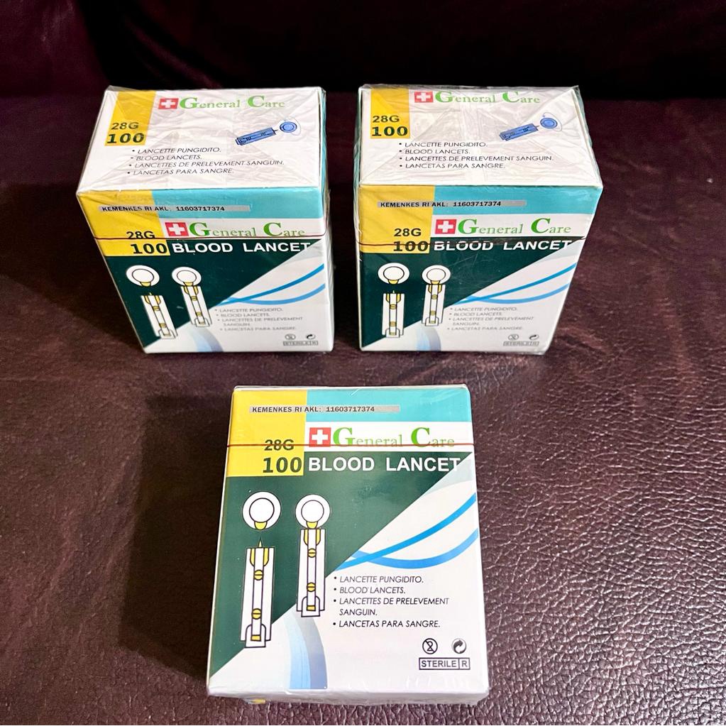 Jual BLOOD LANCET / JARUM LANCET TEST DARAH 28G GENERAL CARE | Shopee ...