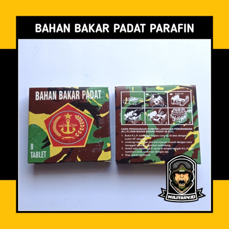 Jual PARAFIN - PARAVIN - BAHAN BAKAR PADAT TNI | Shopee Indonesia