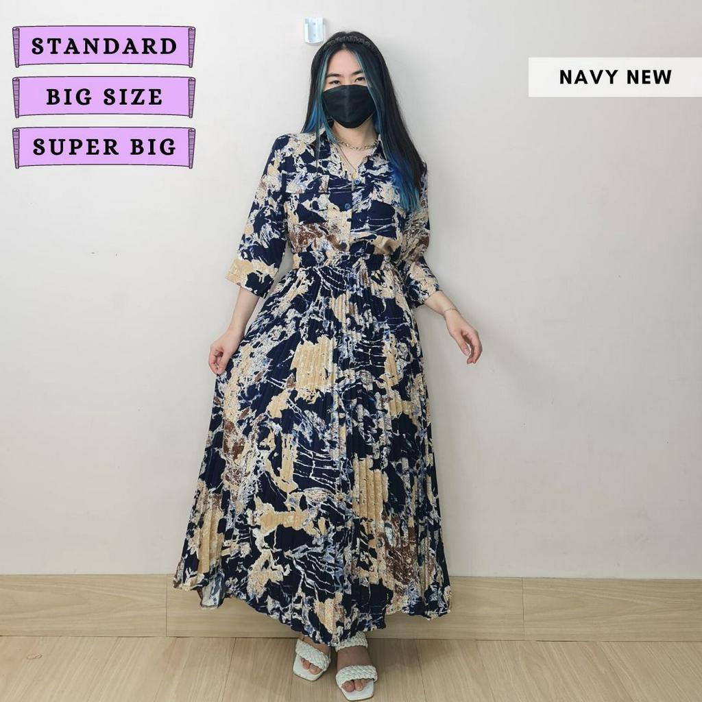 Jual 4744 tanari floral button pocket long sleeves plisket skirt one ...