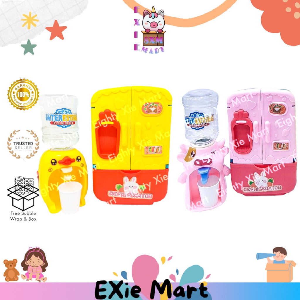 Jual MAINAN ANAK KITCHEN SET DISPENSER AIR & LEMARI ES / KULKAS ...