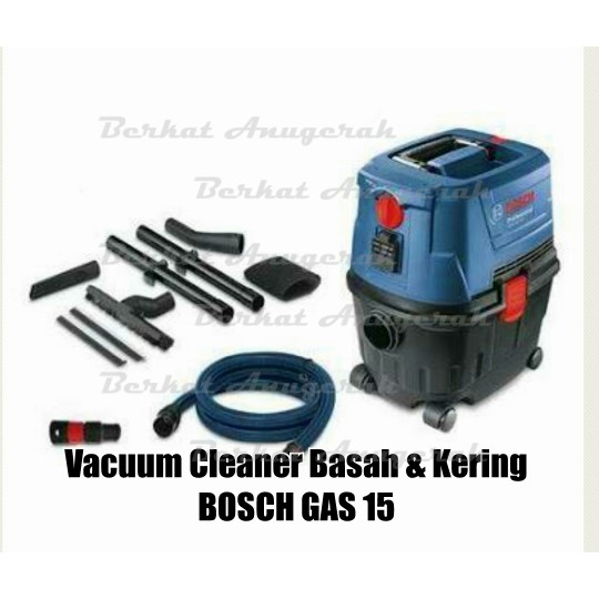 Jual BOSCH GAS 15 Mesin Penyedot Debu GAS15 Vacuum Cleaner Wet & Dry Vacum - Biru | Shopee Indonesia