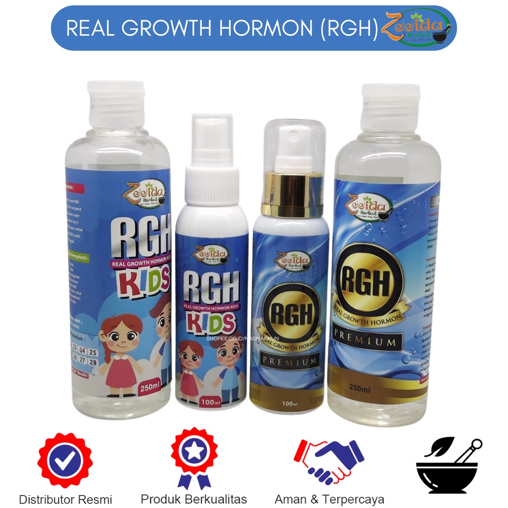 Jual Real Growth Hormon RGH Zeeida Herbal | Shopee Indonesia