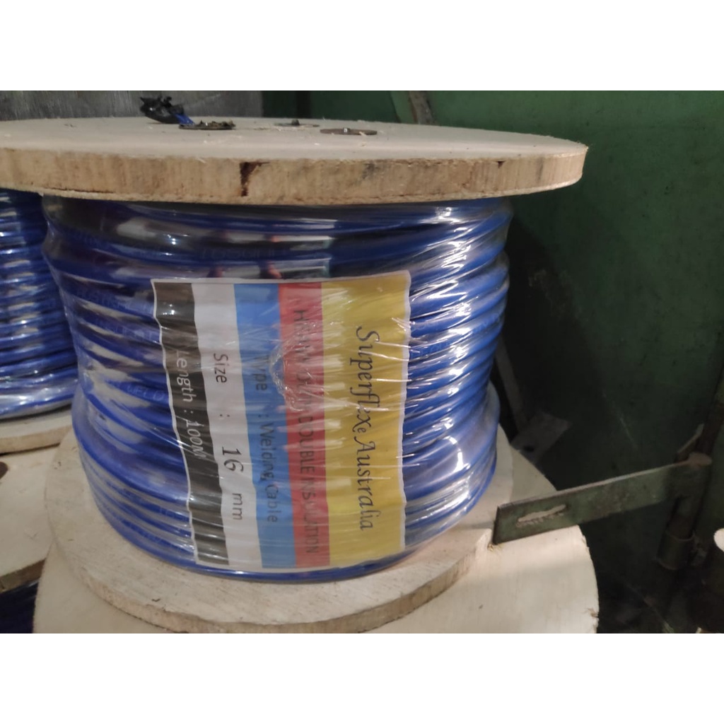 Jual KABEL LAS SUPERFLEX 16MM BIRU / WELDING CABLE SUPERFLEX 16MM BLUE ...