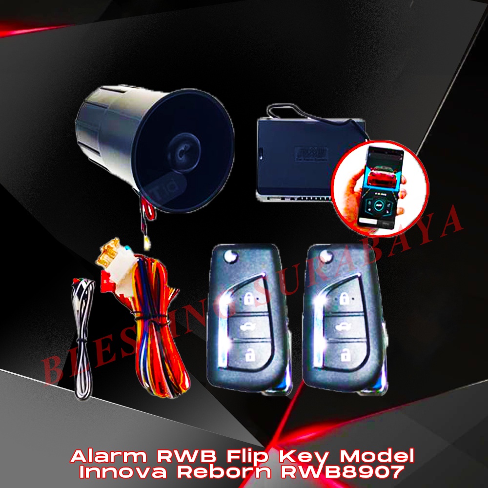 Jual Alarm RWB Flip Key Model Innova Reborn RWB 8907 | Shopee Indonesia
