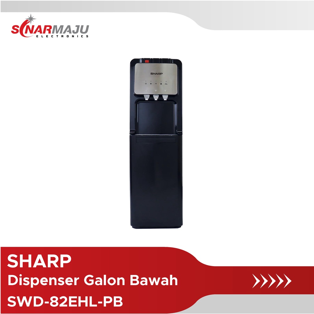 Jual Dispenser Galon Bawah Sharp Standing Dispenser SWD-82EHL-PB ...