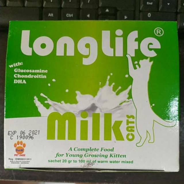 Jual Susu Kucing Longlife Kitten Growing Milk Replacer 20gr | Shopee ...