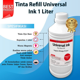 Jual Tinta Refill Botol 1 Liter Cartridge Printer Canon Epson HP ...