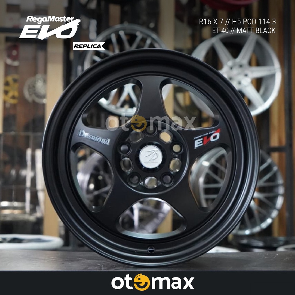 Jual Velg Mobil Regamaster Evo Ring 16 H5 Mat Black | Shopee Indonesia