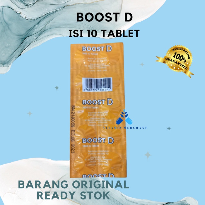 Jual Boost D Vitamin D 1000 IU - 1 Strip @10 Tablet | Shopee Indonesia
