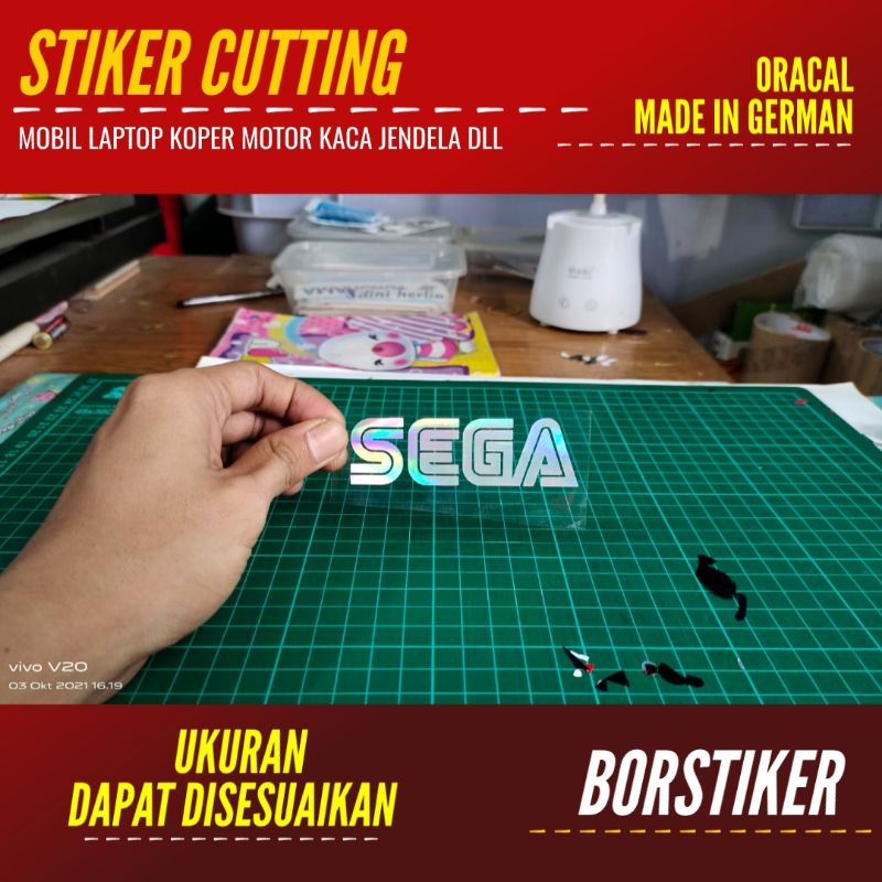 Jual STIKER SEGA | STICKER CUTTING BAHAN ORACAL CUSTOM LOGO | Shopee ...