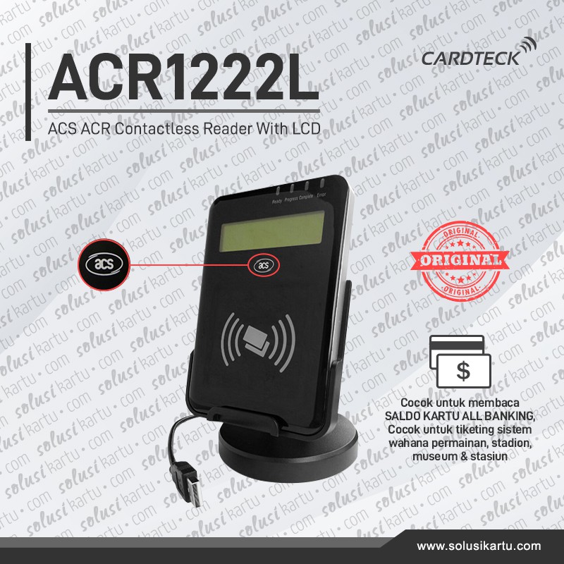 Jual ACR1222L VisualVantage USB NFC Reader with LCD | Shopee Indonesia