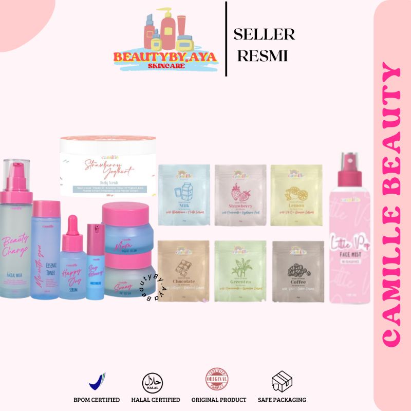 Jual [READY] CAMILLE BEAUTY MASKER ORGANIK FACEMIST FACEMIST LITTLE POP BODY SCRUB BY CAMILLE ...