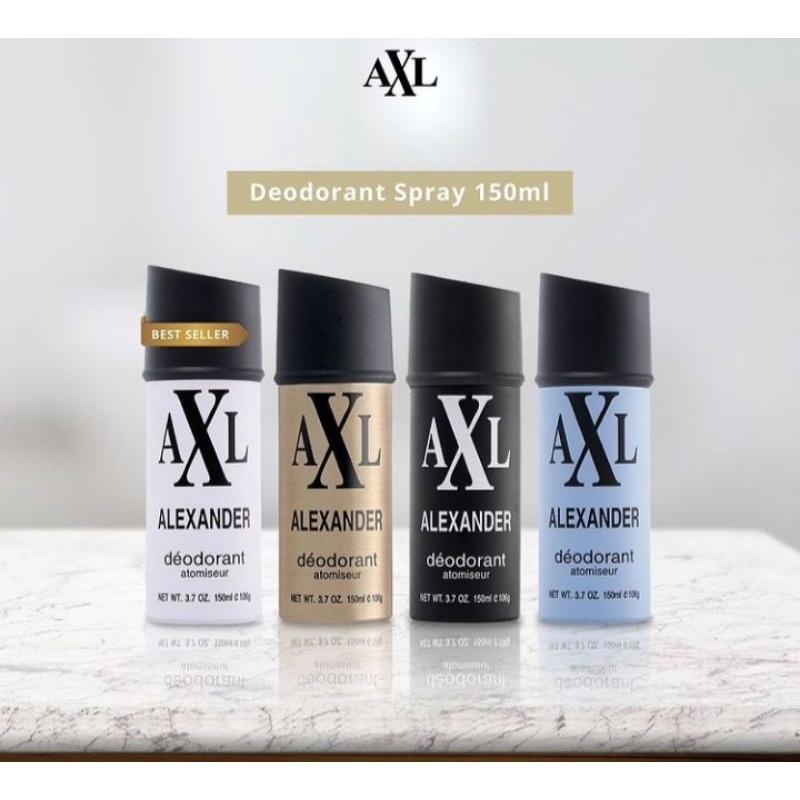Jual AXL ALEXANDER DEODORANT SPRAY 150ML | Shopee Indonesia