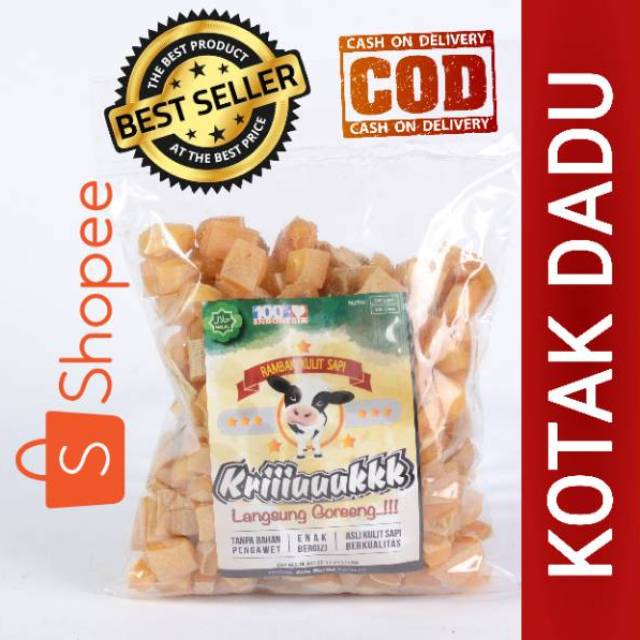 Jual Krupuk Kulit Sapi Mentah 1 Kg / Rambak Kulit Sapi / Krecek ...
