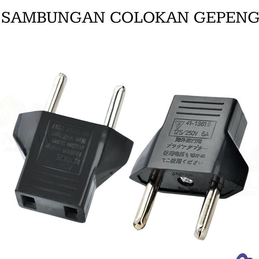 Jual Over Steker/Adaptor Colokan sambungan Listrik Gepeng ke Bulat ...