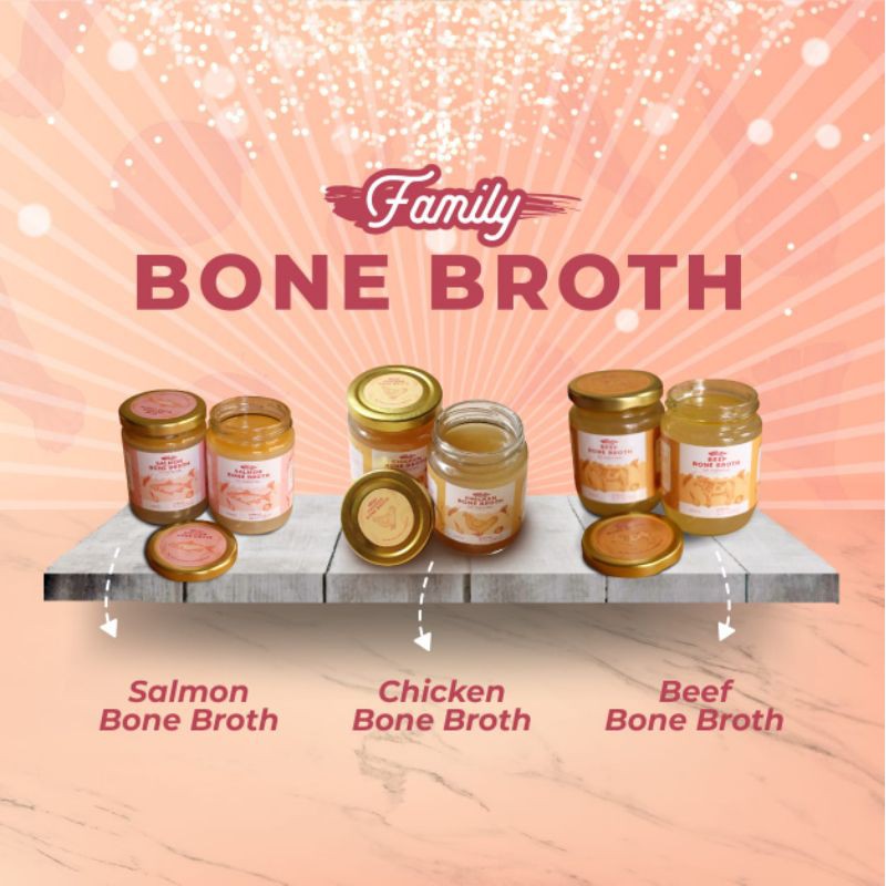 Jual [JATIM ONLY] Family BONE BROTH 250ml Chicken Beef Salmon kaldu ...