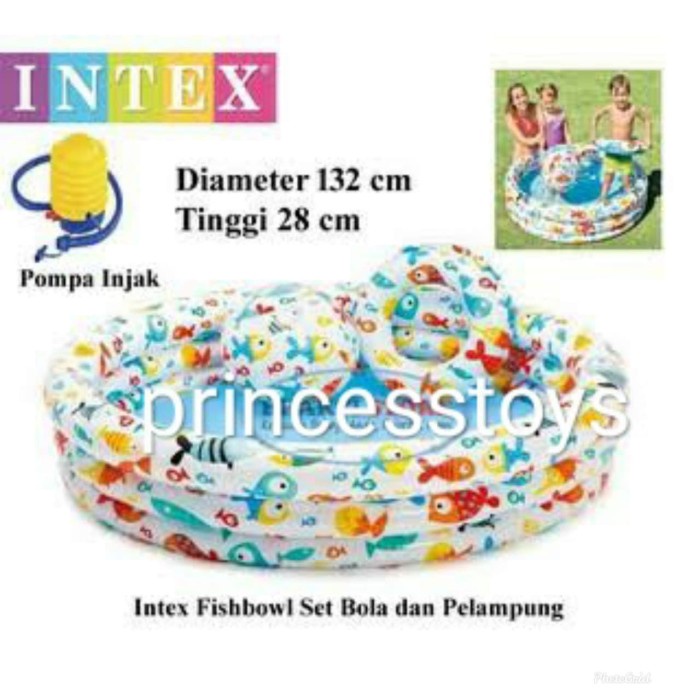 Jual Bayi-Kolam-Bathtub- Kolam Renang / Intex Fishbowl Pool Set ( Bola ...