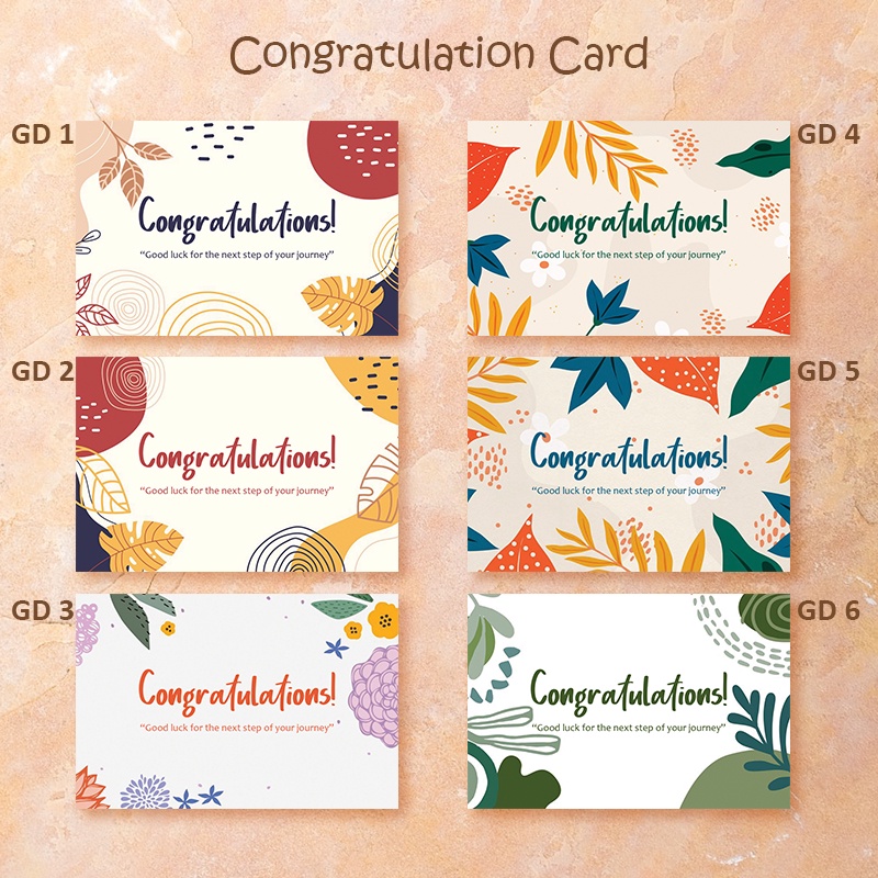 Jual KARTU/STIKER/HANGTAG UCAPAN CONGRATULATION GREETING CARD (NEW ...