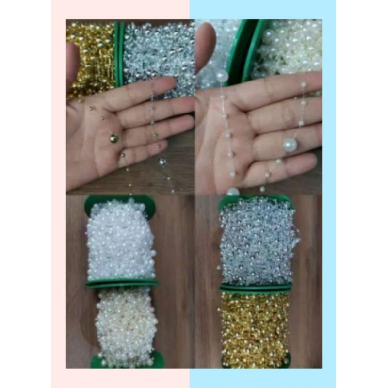 Jual PER 1 METER - MUTIARA RENTENG / MUTIARA METERAN/MUTIARA PLASTIK ...