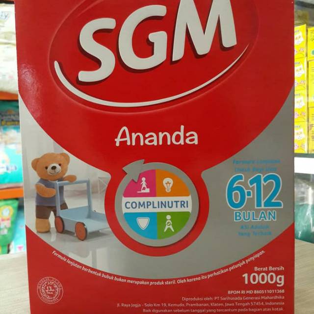 Jual SGM Ananda 6-12 bulan 1000 gr | Shopee Indonesia