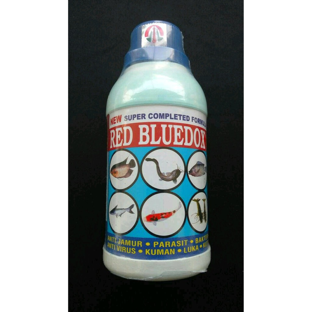 Jual Red Bluedox 250ml Obat Ikan Anti Jamur Parasit Bakteri Virus Blue ...