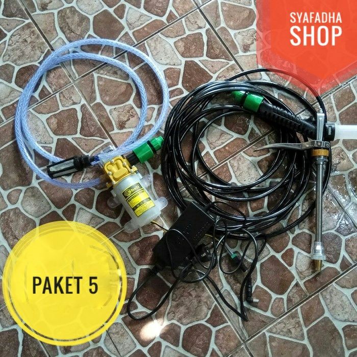 Jual Paket 5 Lengkap Pompa Air High Pressure Cuci Mbil Motor atau Cuci ...