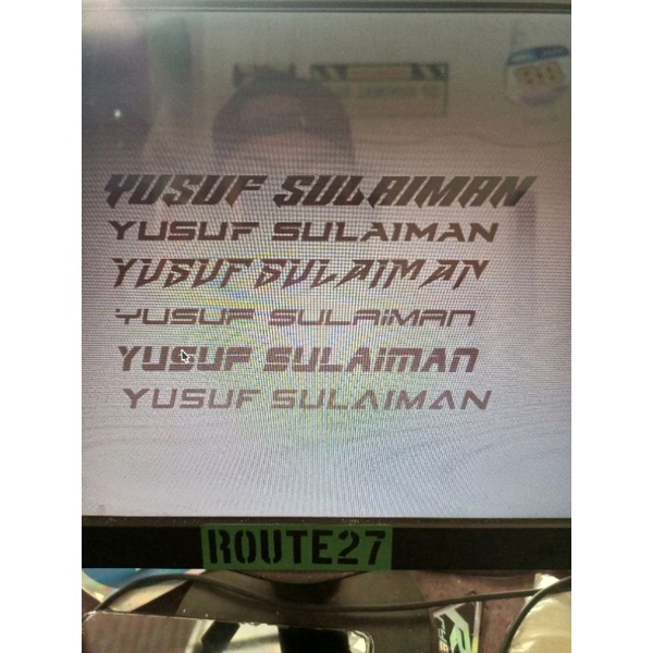 Jual cutting sticker pesanan yusuf sulaiman | Shopee Indonesia