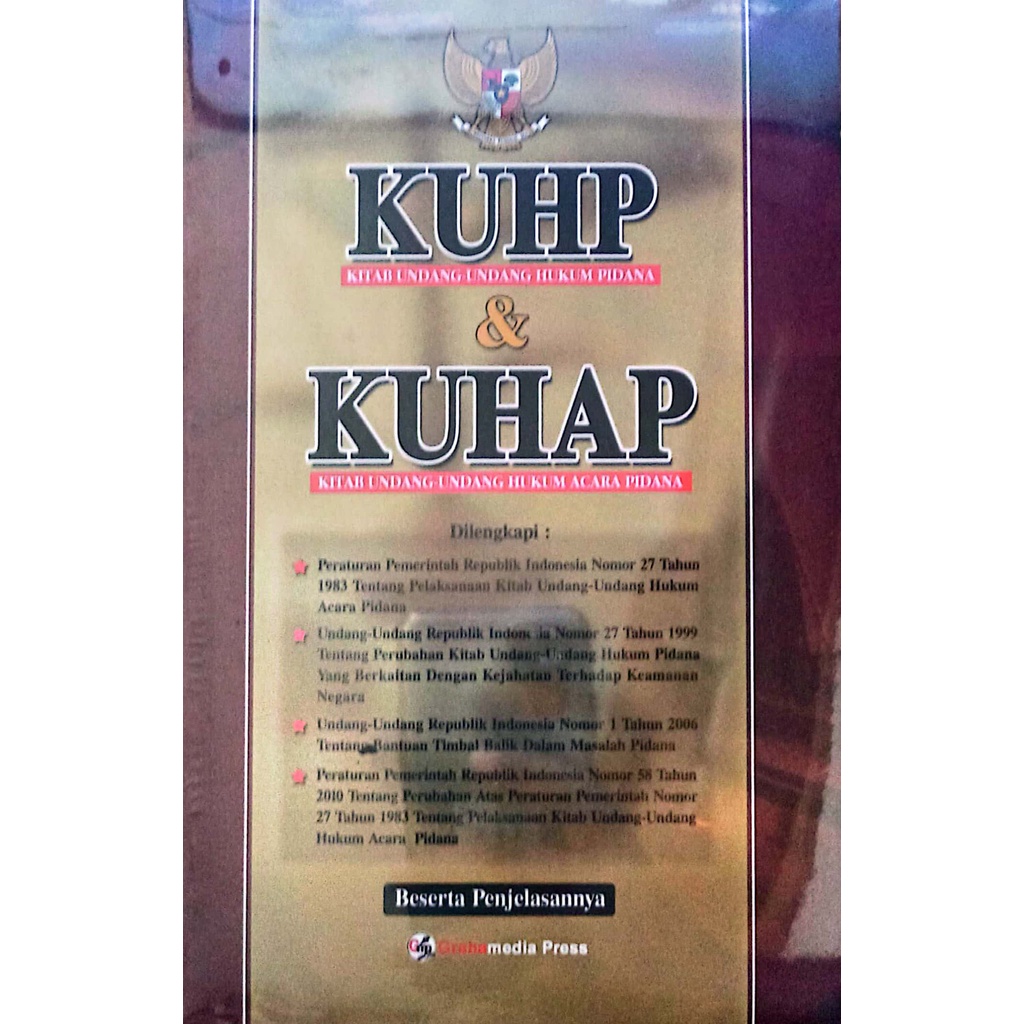 Jual Buku KUHP dan KUHAP ( Kitab Undang Undang Hukum Pidana dan Kitab Undang Undang Hukum Acara ...